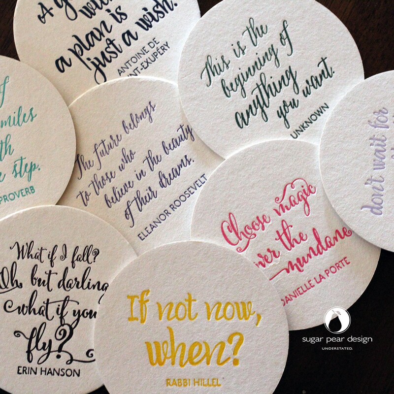 Quote Coasters - Etsy