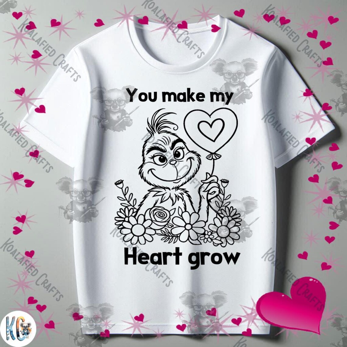 Grinch With Heart-shaped Balloon/ You Make My Heart Grow/ Grinch ...