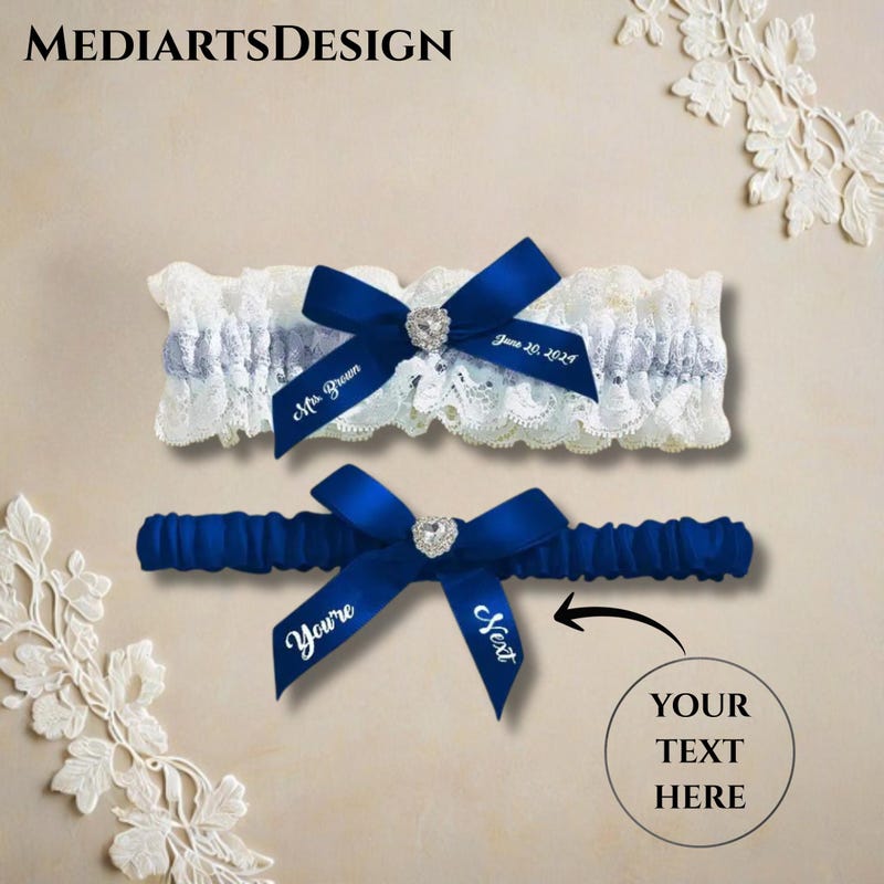 Royal Blue Garter - Etsy