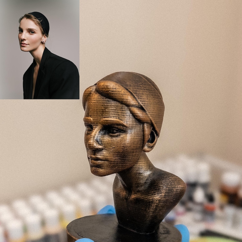 Custom Bust in Bronze - Etsy