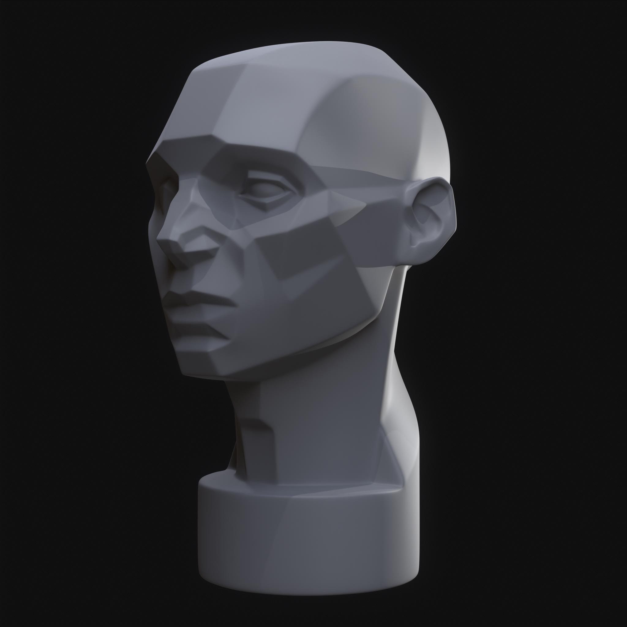 3D Printed Asaro Head: Art Study Tool, Customizable Gift - Etsy