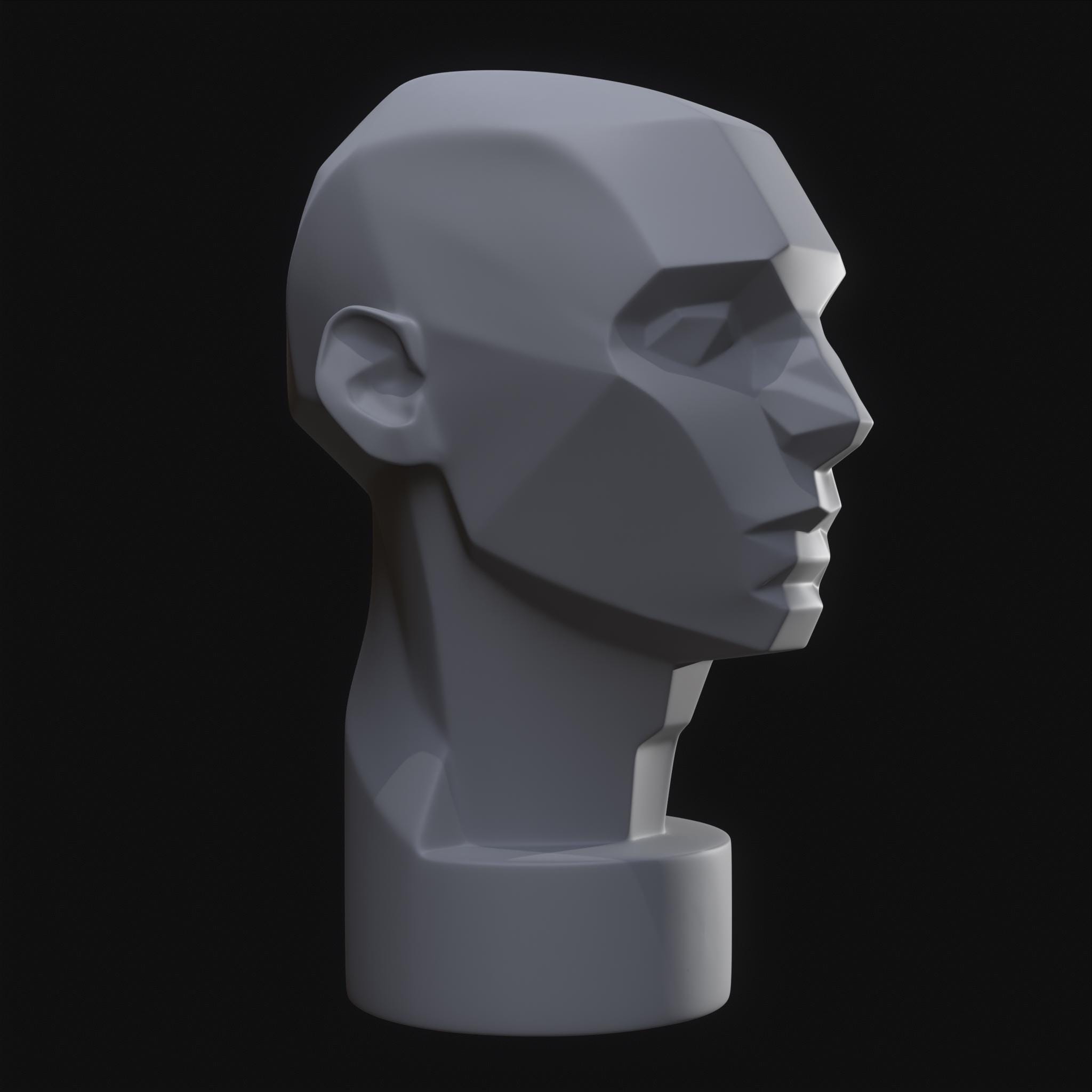 3D Printed Asaro Head: Art Study Tool, Customizable Gift - Etsy