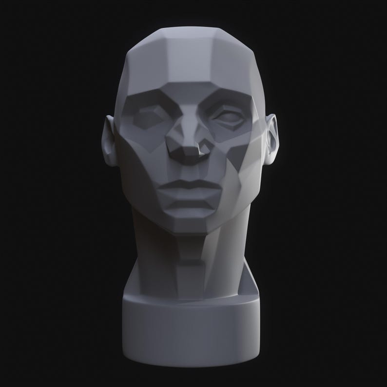 3D Printed Asaro Head: Art Study Tool, Customizable Gift - Etsy