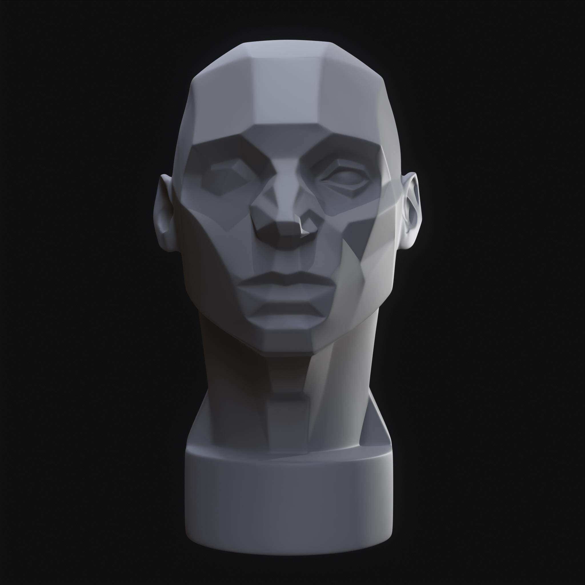 3D Printed Asaro Head: Art Study Tool, Customizable Gift - Etsy