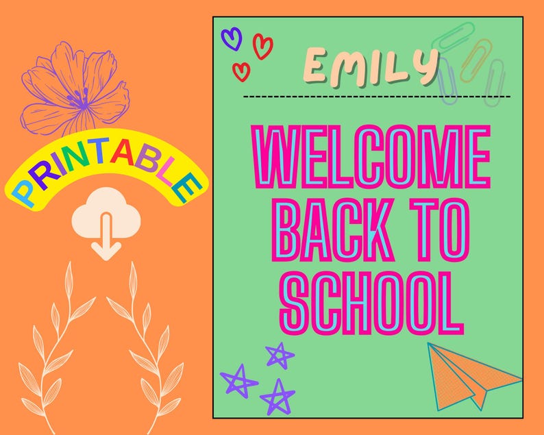 Printable School Pages, Back to School Activity Pages, First Day of ...