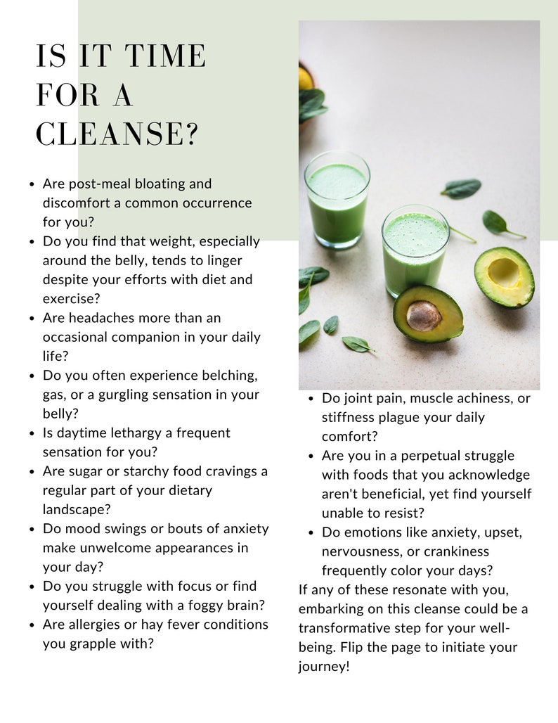 Body Reset Program Detox Plan Healthy Guide Weight Loss Cleanse Natural ...