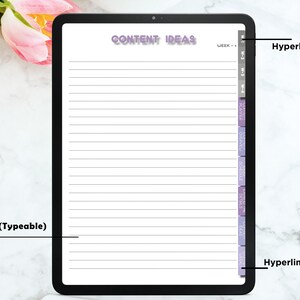 Printable Content Planner, Printable Content Calendar Tracker,editable ...