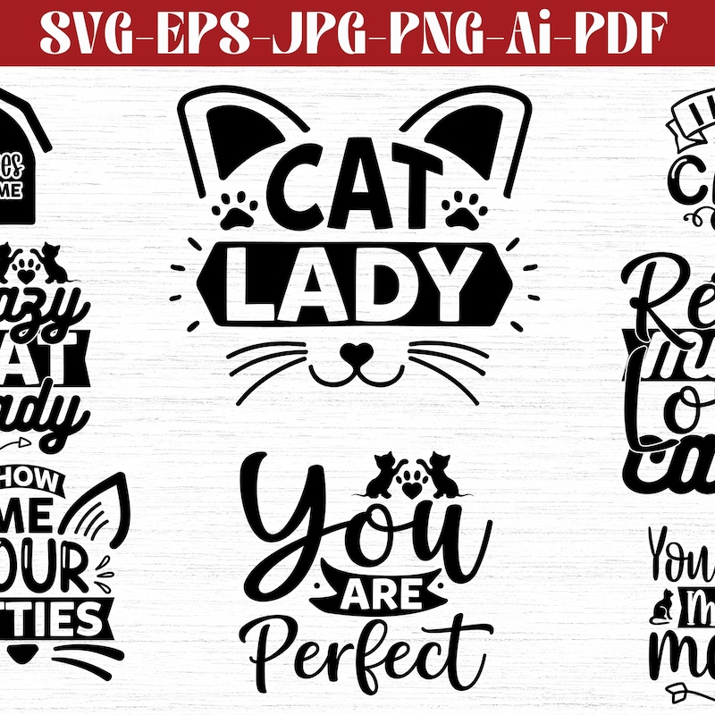 Cat Quotes Svg - Etsy
