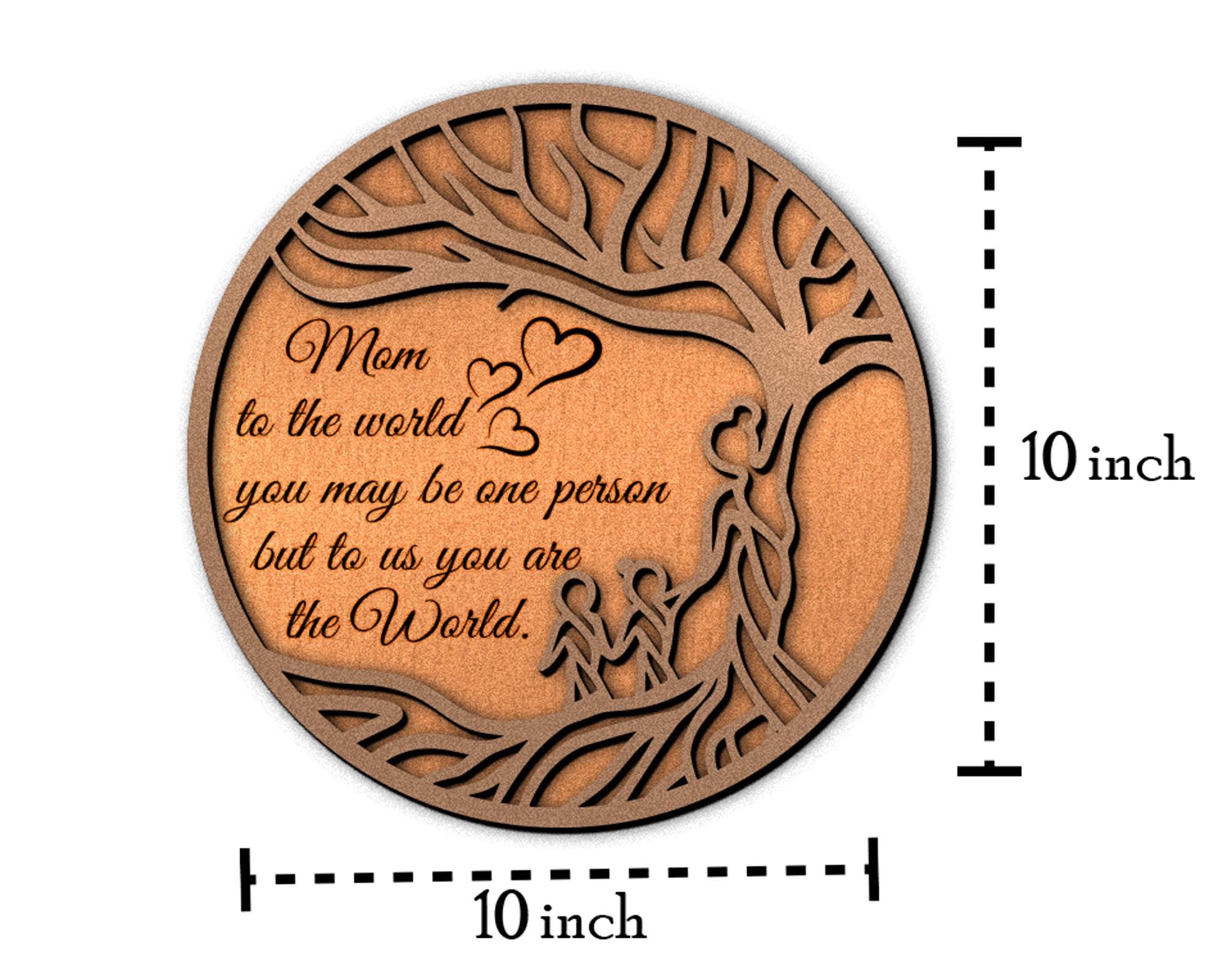 Mother Tree SVG, Wooden Decorative Stand, Layered Tree Svg, Laser Cut ...