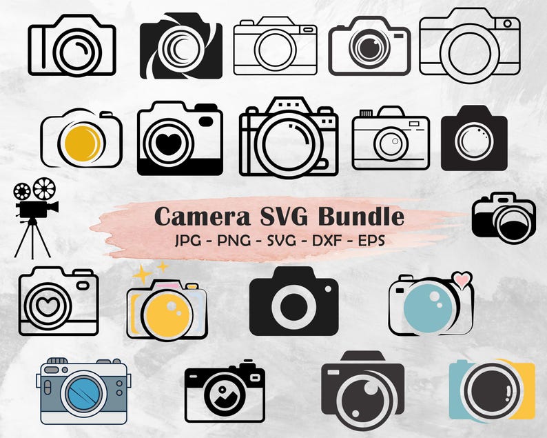 Camera SVG, Photography SVG, Photos Svg, Camera Clipart, Camera Cut ...