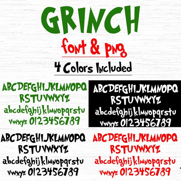 Grinch Font for Canva - Etsy
