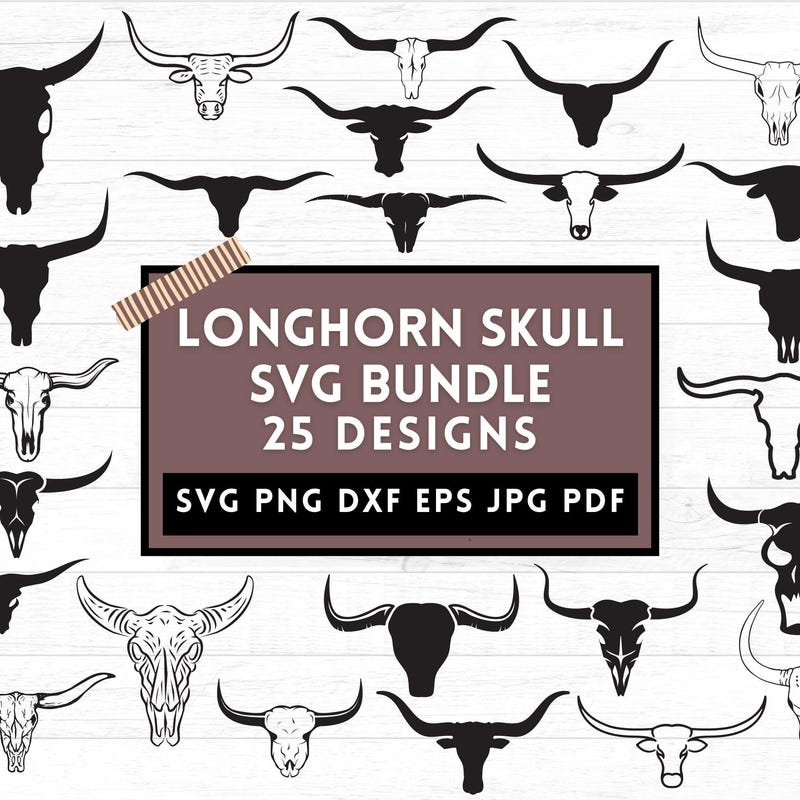 Longhorn Svg - Etsy