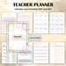 Teacher Planner Printable 2025, Spiral Teacher Planner, Lesson Plans ...