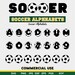 Soccer Alphabets and Numbers Svg, Soccer Svg, Soccer Ball Svg, Soccer ...