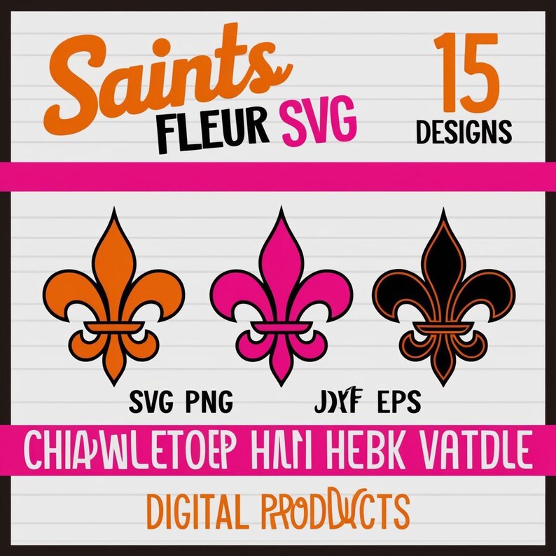 Saints Fleur Svg, Saints Fleur Png, Saints Png, Saints Shirt Svg ...