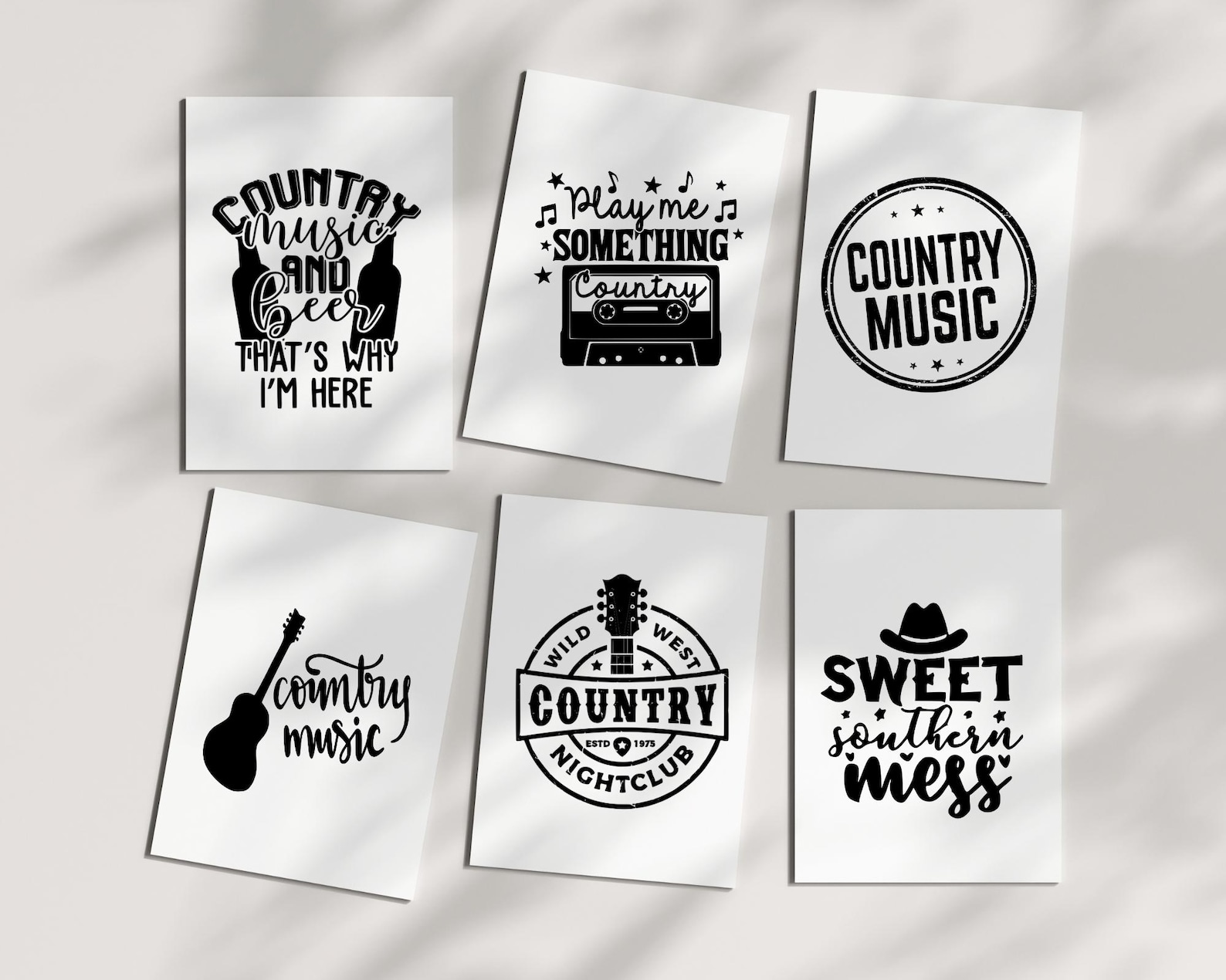 Country Music Bundle Svg, Country Music PNG, Western Music Svg, Country ...