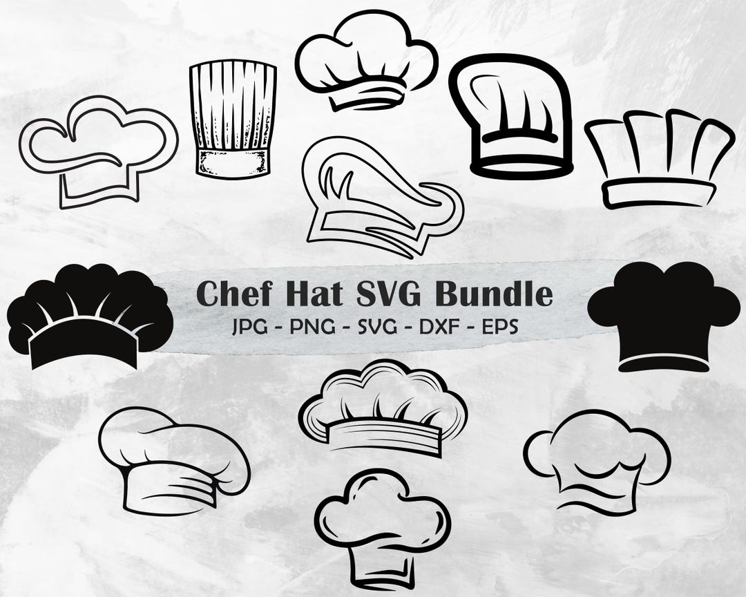 Chef Hat Svg, Cooking Svg, Kitchen Decor Svg, Culinary Svg, Chef ...