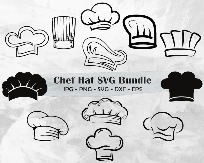 Chef Hat Svg, Cooking Svg, Kitchen Decor Svg, Culinary Svg, Chef ...