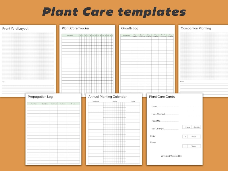 Gardening Planner Printable Pdf, Garden Planner, Plant Planner, Garden ...