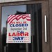 Closed for Labor Day Printable Sign, Pdf, Jpg, Business Sign, Holiday ...