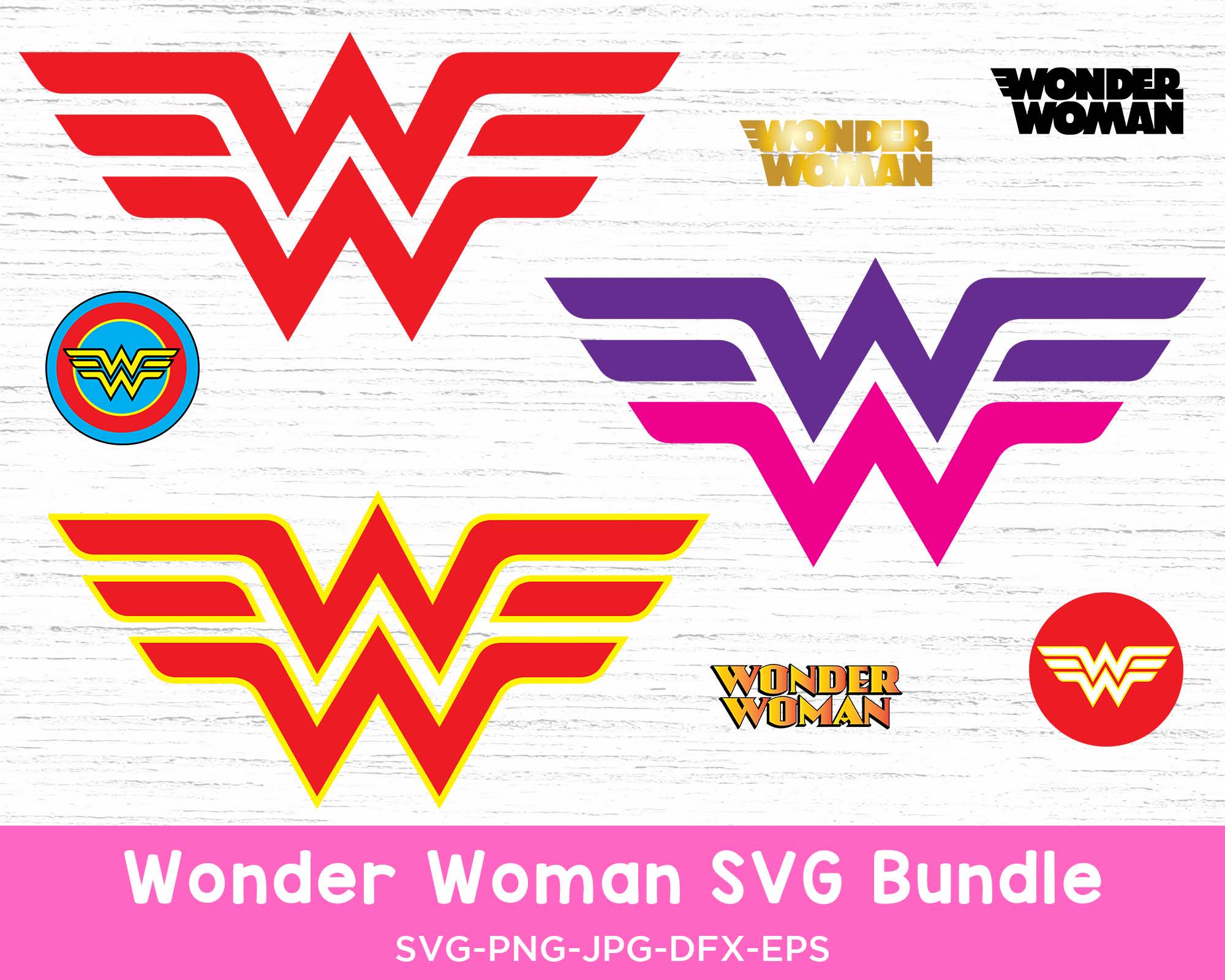 WONDER WOMAN Logo, Wonder Woman Svg Bundle, Wonder Woman Inspiration ...