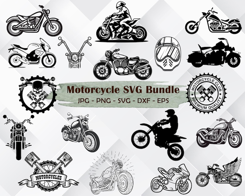 Motorcycle Svg, Bike Svg, Chopper Design, Motorcycle Clipart, Motorbike ...