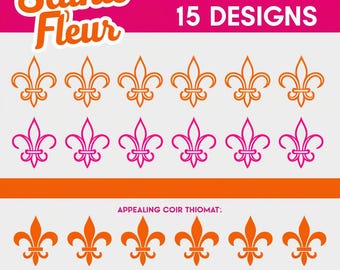 Saints Fleur Svg, Saints Fleur Png, Vector Decal, Svg Files, Cricut ...