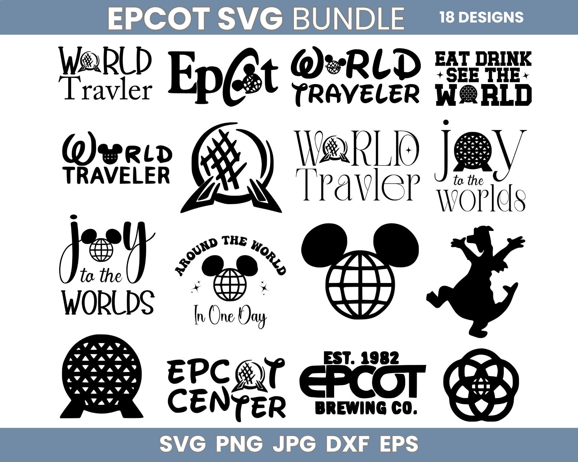 Epcot Svg Bundle, Family Vacation Svg, Epcot Drink Around the World Svg ...