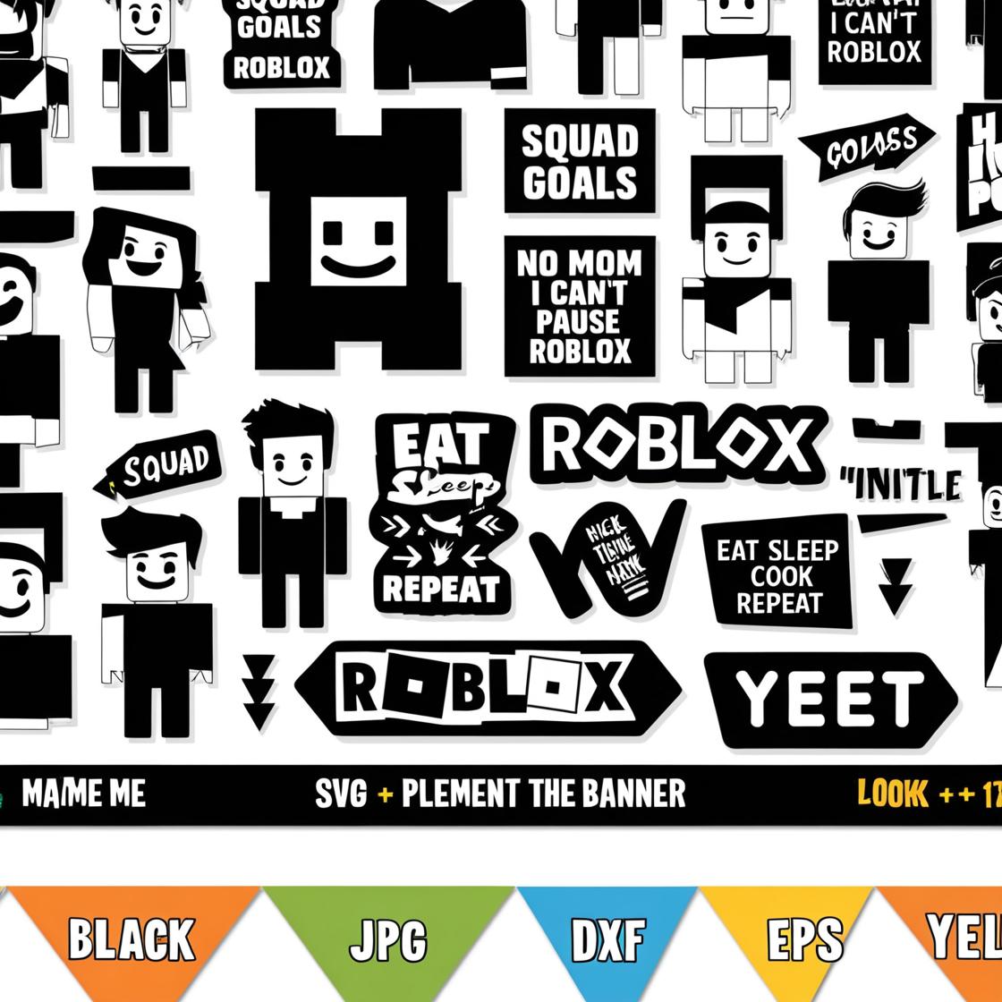 Roblox SVG Bundle, Roblox Font, Roblox Boy Svg, Roblox Alphabet PNG ...