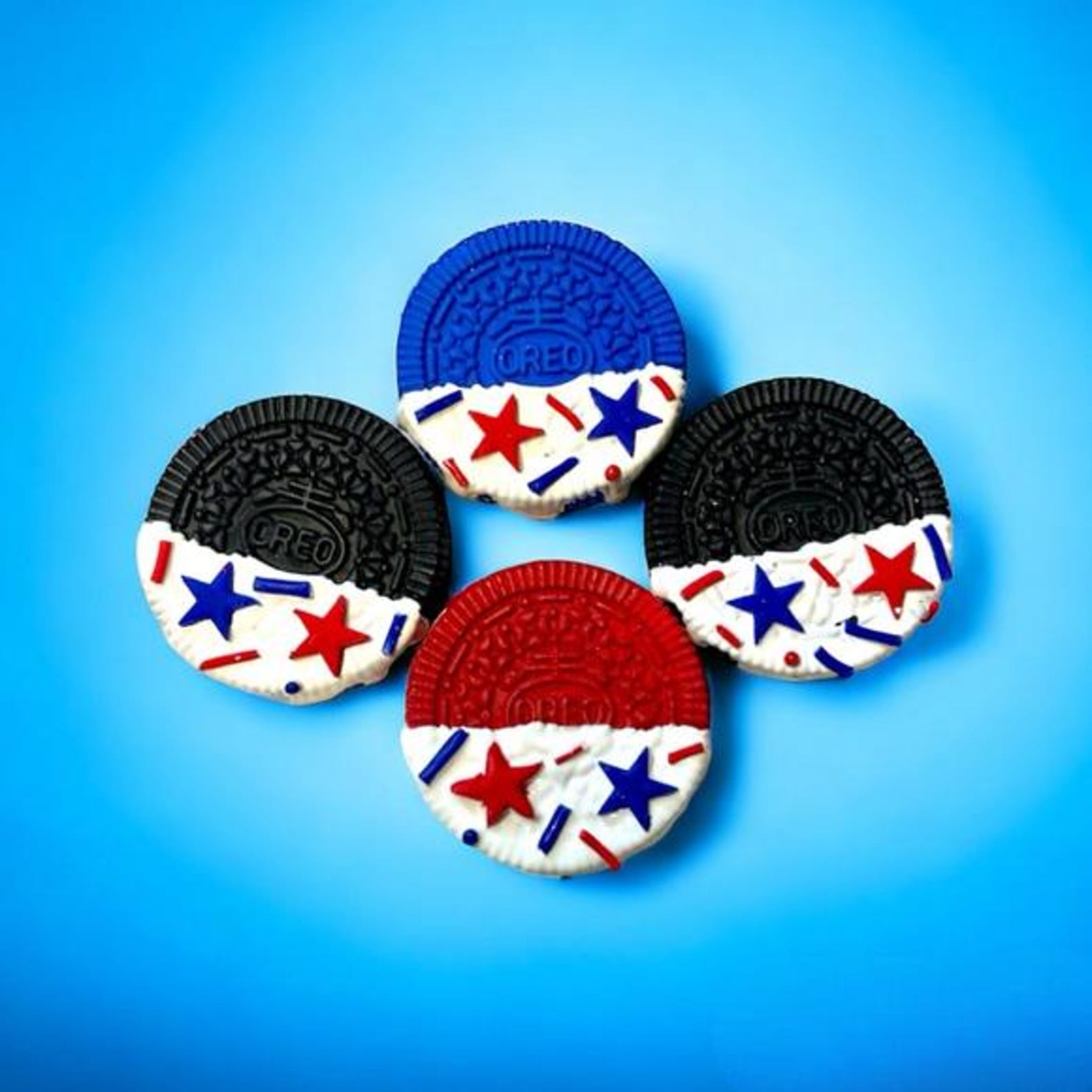 Sets of 4 Fake Cookies| Faux Cookies | False Cookies Patriotic - Etsy