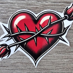 Corazon Espinado, Heart & Thorns - Sticker / Decal - Etsy