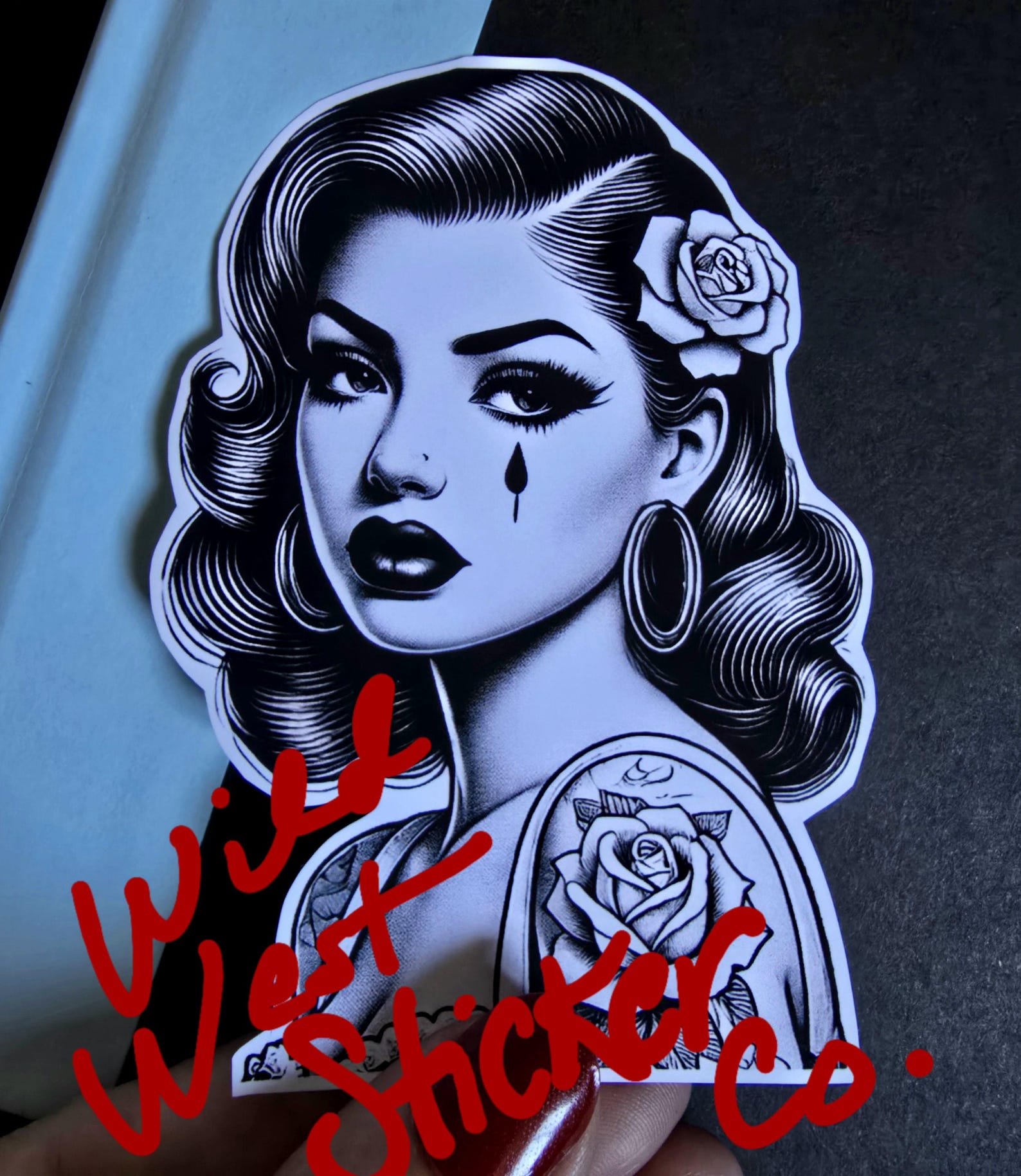 Sad Girl Chola Sticker - Etsy