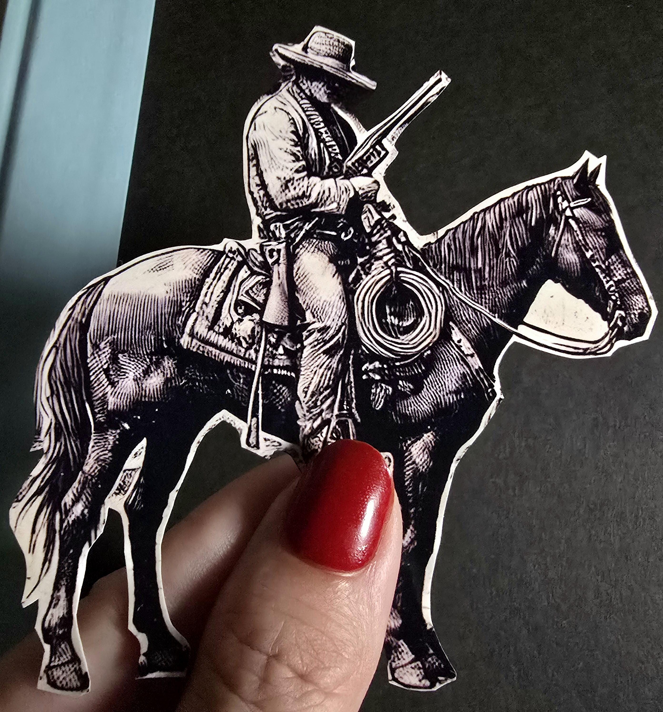 Outlaw Vaquero, Wild West Cowboy Sticker - Etsy