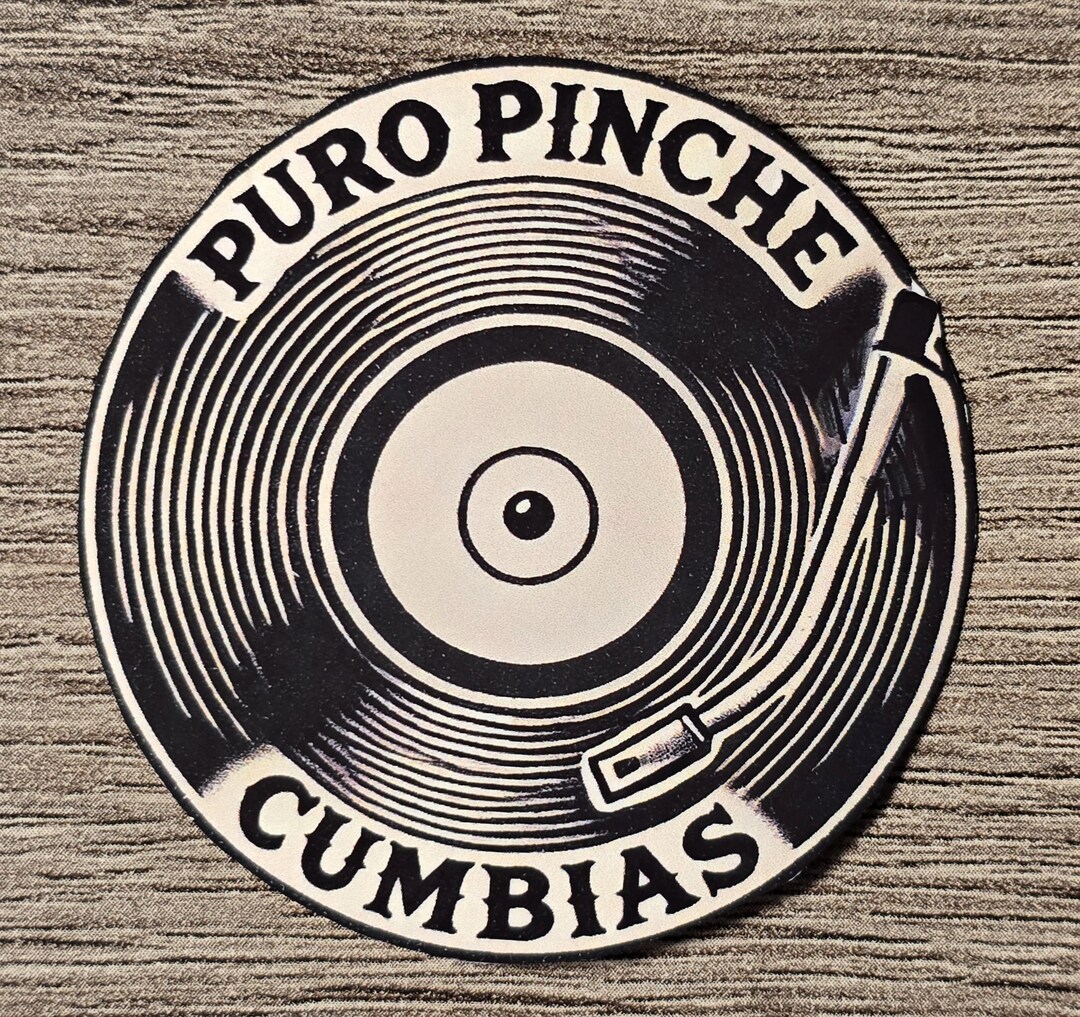 Puro Pinche Cumbias - Vinyl Record Sticker - Decal - Etsy