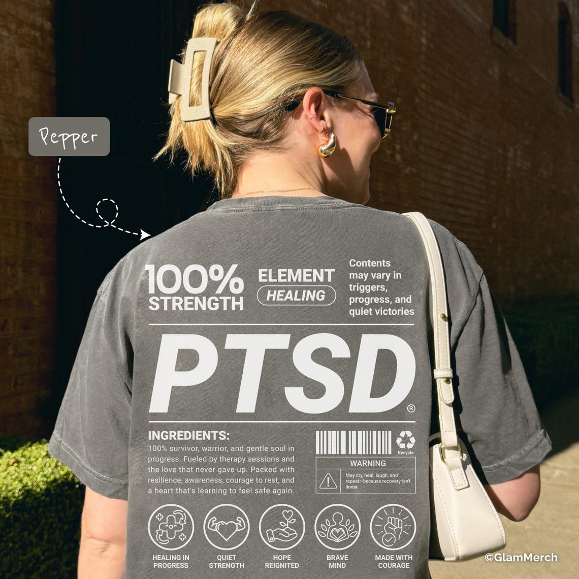 PTSD Funny Shirt, Mental Health Awareness, PTSD Survivor Gift, Self ...
