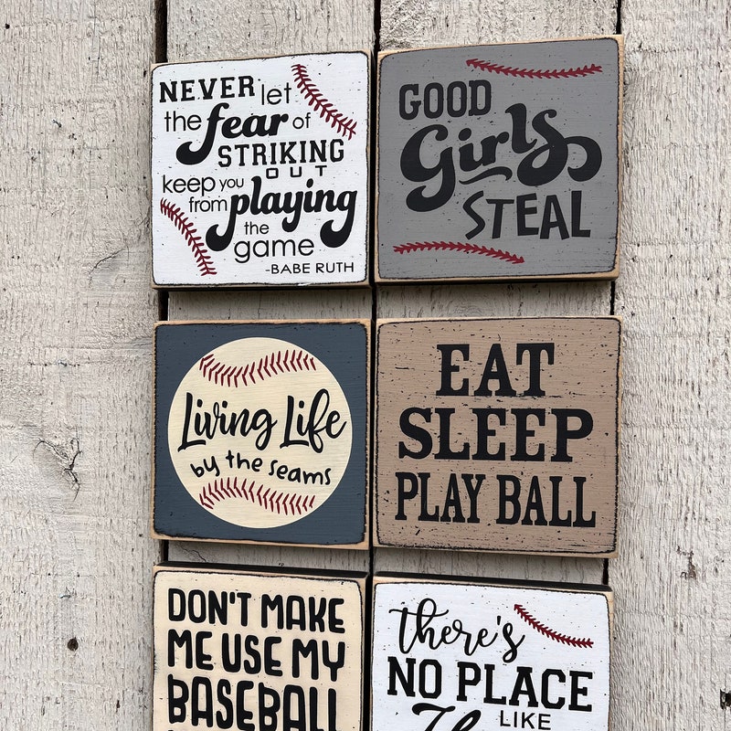 Baseball Signs - Etsy