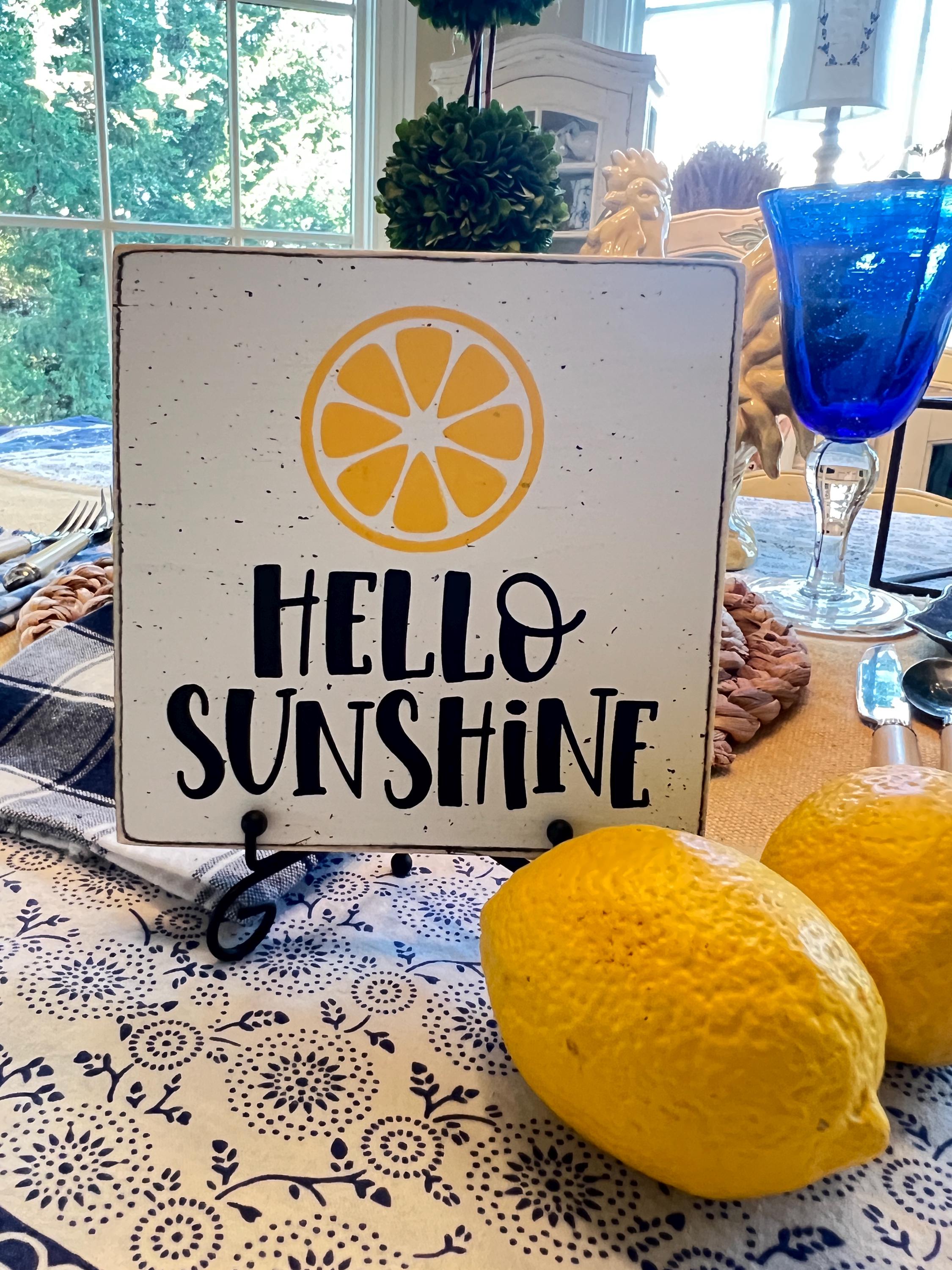 Hand Painted Lemon Signs: Mini Farmhouse Kitchen Decor (5"), Gift for ...