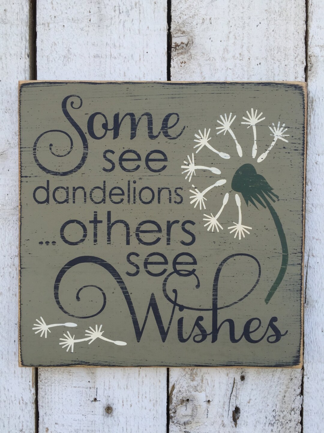 Some See Dandelions Others See Wishes, Inspirational Quote, Word Wall ...