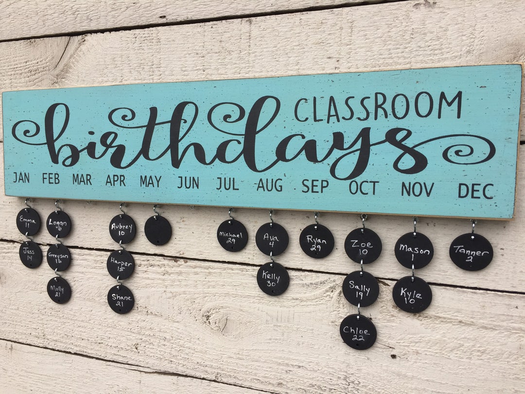 Classroom Decor, Classroom Birthday Board, School Decor, Class Birthday ...