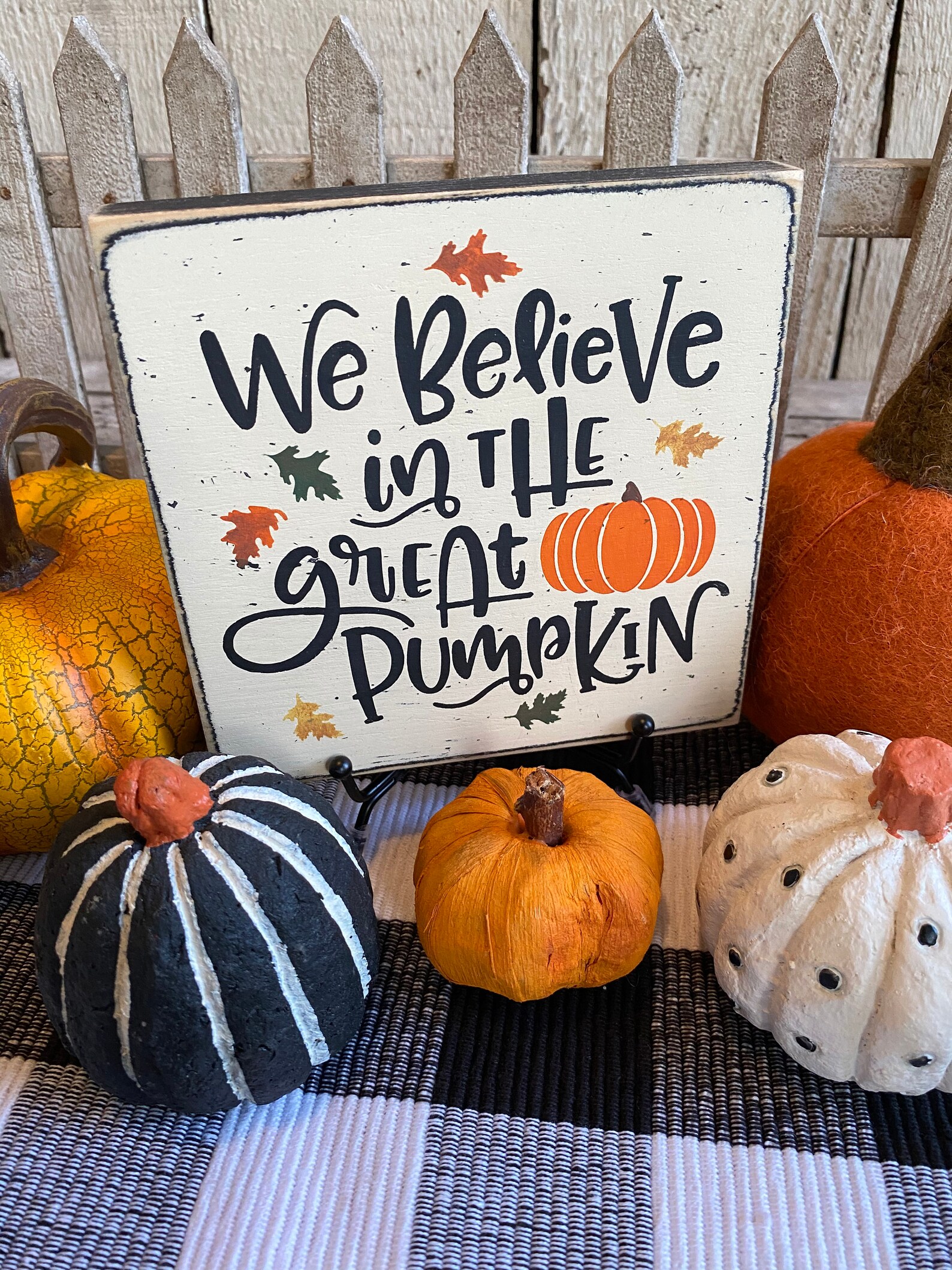 Mini Fall Signs Fall Decoration Tiered Tray Sign Small - Etsy