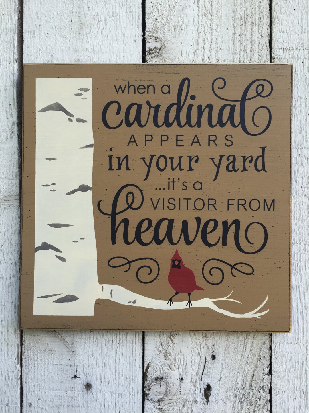 When a Cardinal Appears in Your Yard Its a Visitor From Heaven, Loved ...