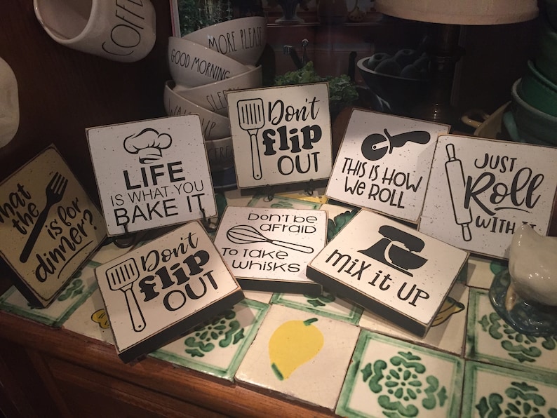 Hand Painted Farmhouse Kitchen Wood Sign: Funny Kitchen Quote - Etsy