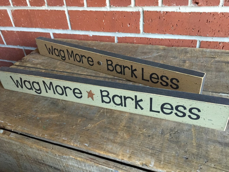 Wag More Bark Less Small 2 X 18 Shelf Sitter - Etsy