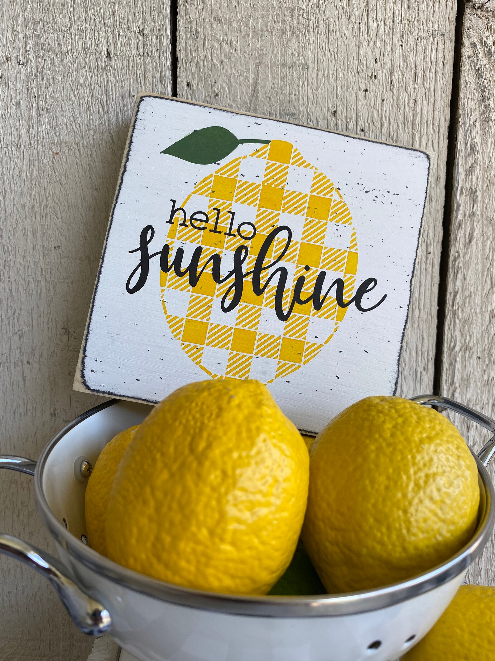 Lemon Signs Kitchen Lemon Sign Lemon Decor Tiered Tray - Etsy