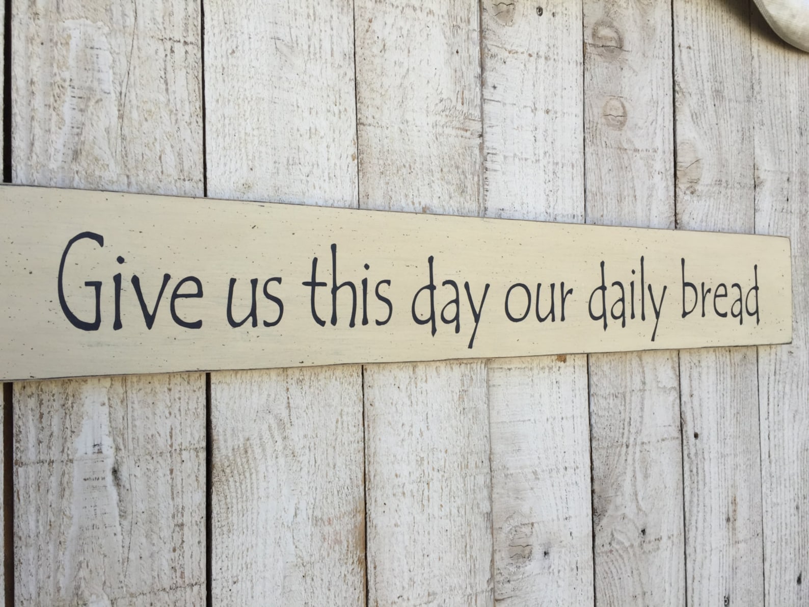 Give Us This Day Our Daily Bread Long 36 Wood Sign - Etsy