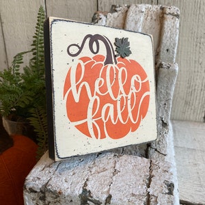 Mini Fall Signs, Fall Decor, Tier Tray Sign, Small 5.5" Fall Signs ...