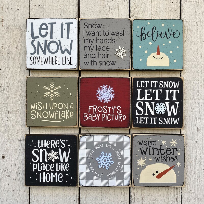 Let It Snow Sign - Etsy