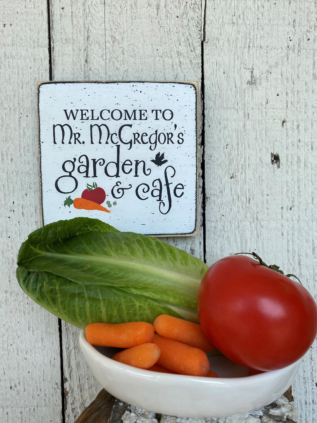 Mr. Mcgregor's Garden Sign, Distressed Farmhouse Kitchen Decor (5x5) - Etsy