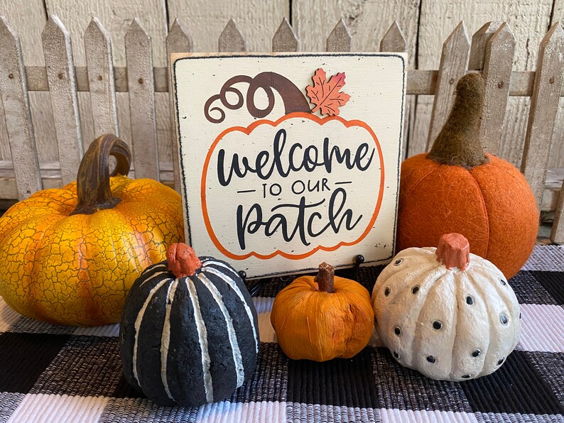 Mini Fall Signs Fall Decoration Tiered Tray Sign Small - Etsy