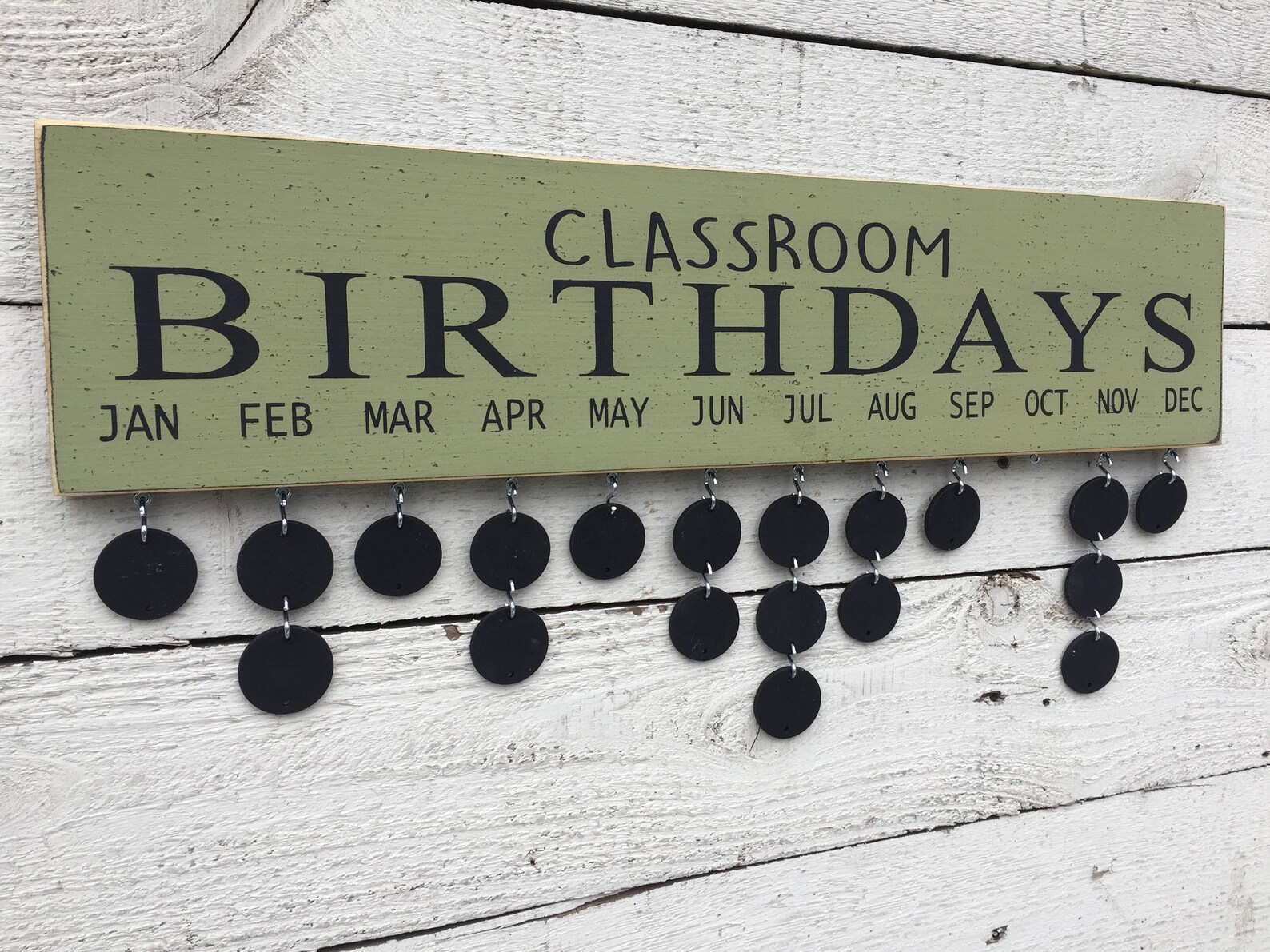 Classroom Birthday Board, Classroom Decor, Teacher Gift, Classroom Sign ...